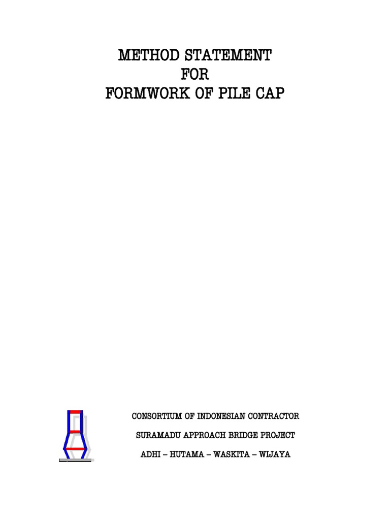 Pile Cap Formwork Method Statement | PDF | Deep Foundation | Structural ...