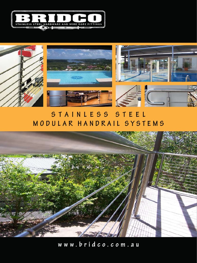Modular Handrail Systems | PDF | Stainless Steel | Pipe (Fluid Conveyance)