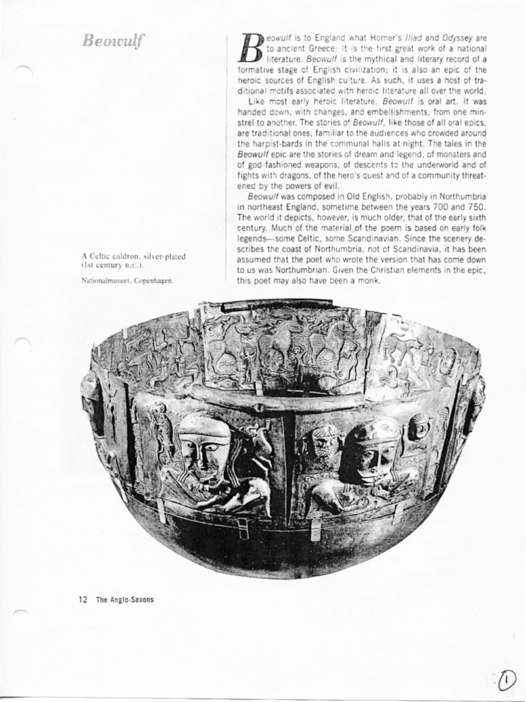 BEOWULF (Raffel Translation) | PDF | Beowulf | English Heroic Legends