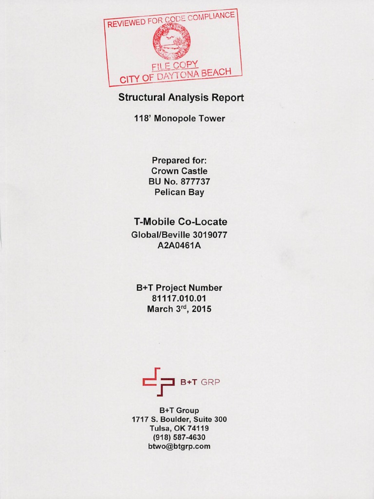 Structural Analysis Report | PDF | Specification (Technical Standard ...