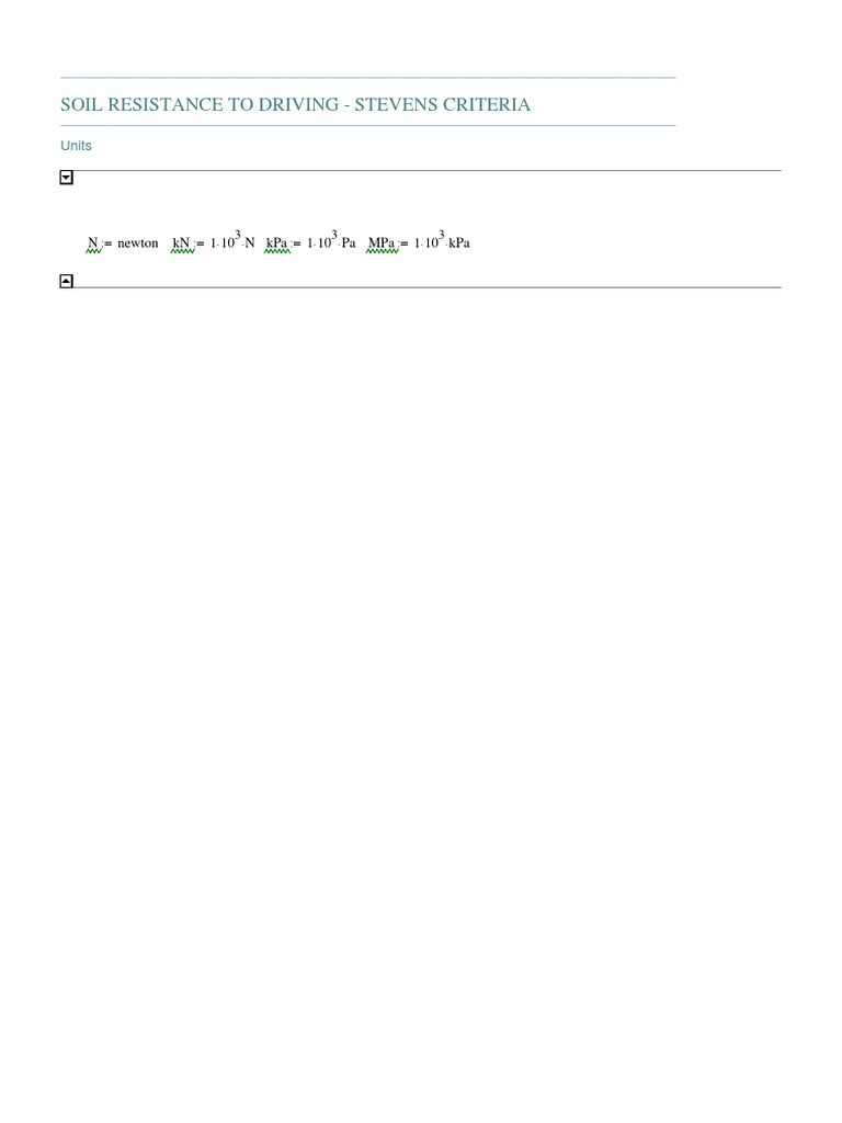 SRD Stevens Example | PDF | Deep Foundation | Physics