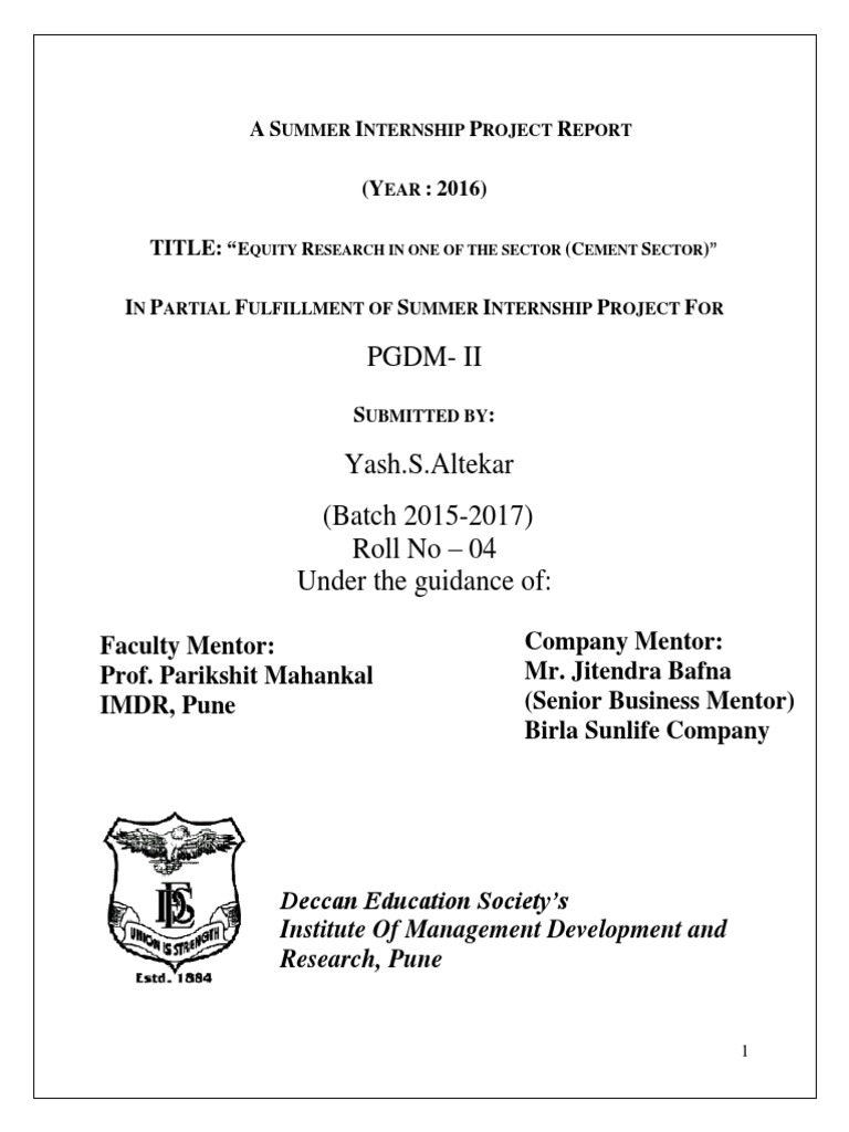 Final Report PDF | PDF