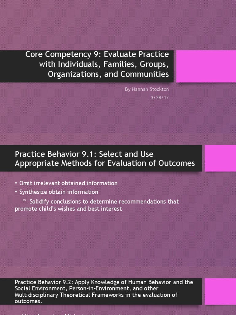 Core Competency 9 | PDF | Evaluation | Competence (Human Resources)