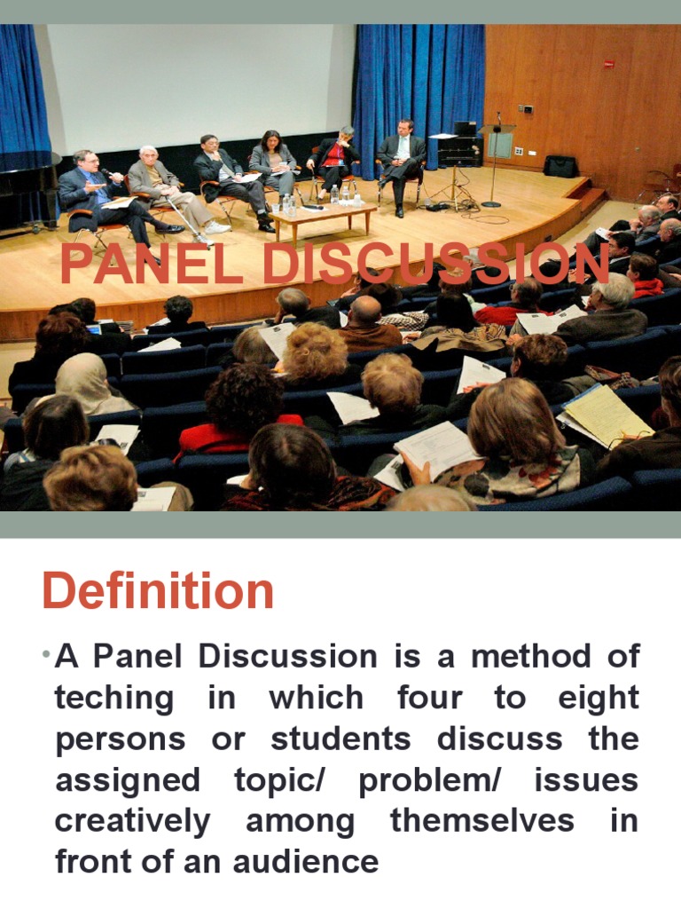 Panel Discussion | PDF | Audience | Internet Forum