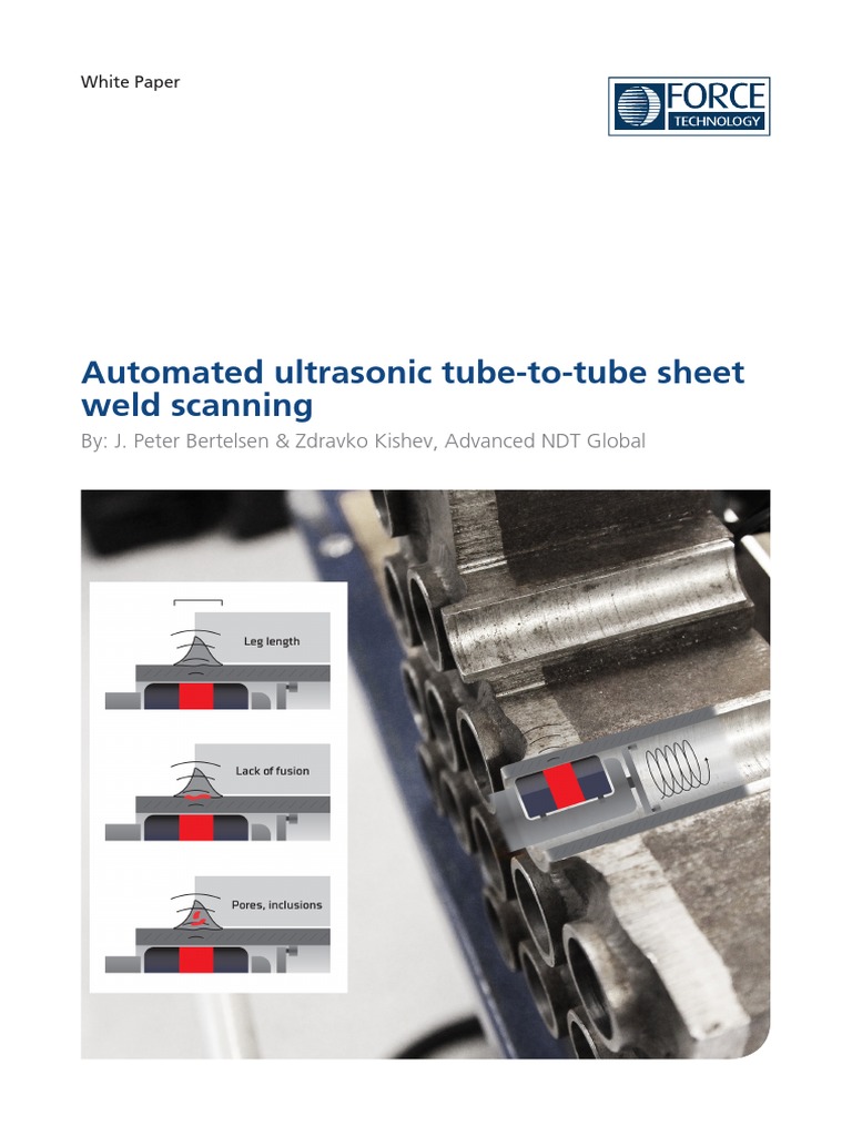White Paper Automated Ultrasonic Inspection of Tube To Tube Sheet Welds ...