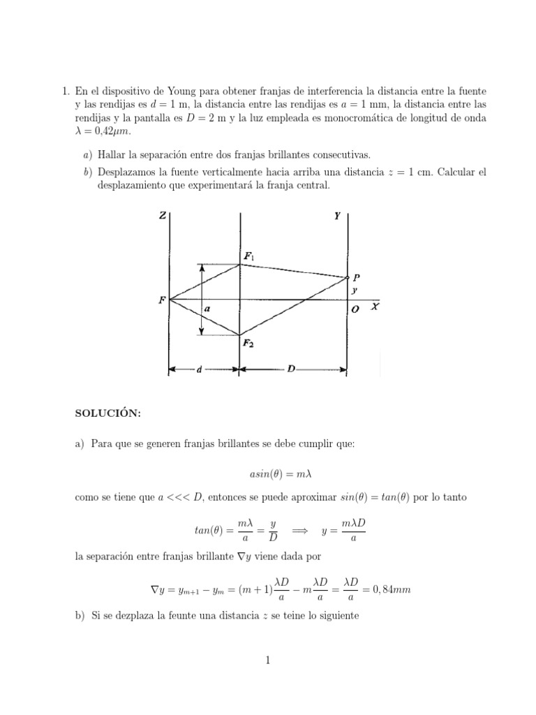 Ejercicio Interferencia | PDF | Análisis matemático | Fuerza