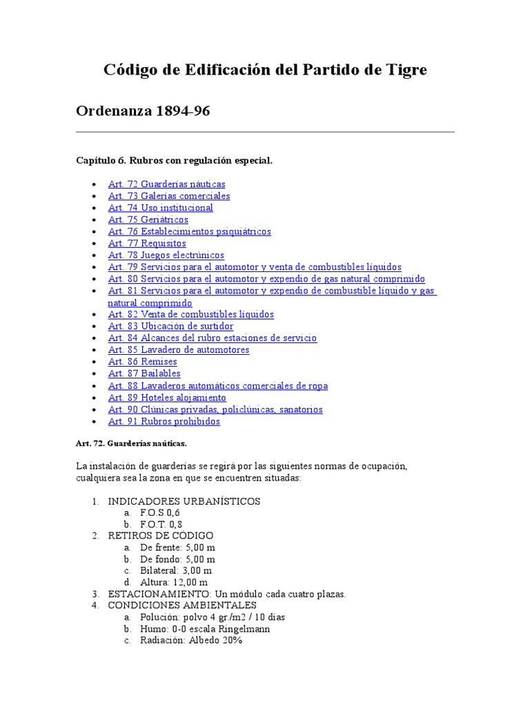 Código de Edificación Del Partido de Tigre | PDF | Buenos Aires | Papel