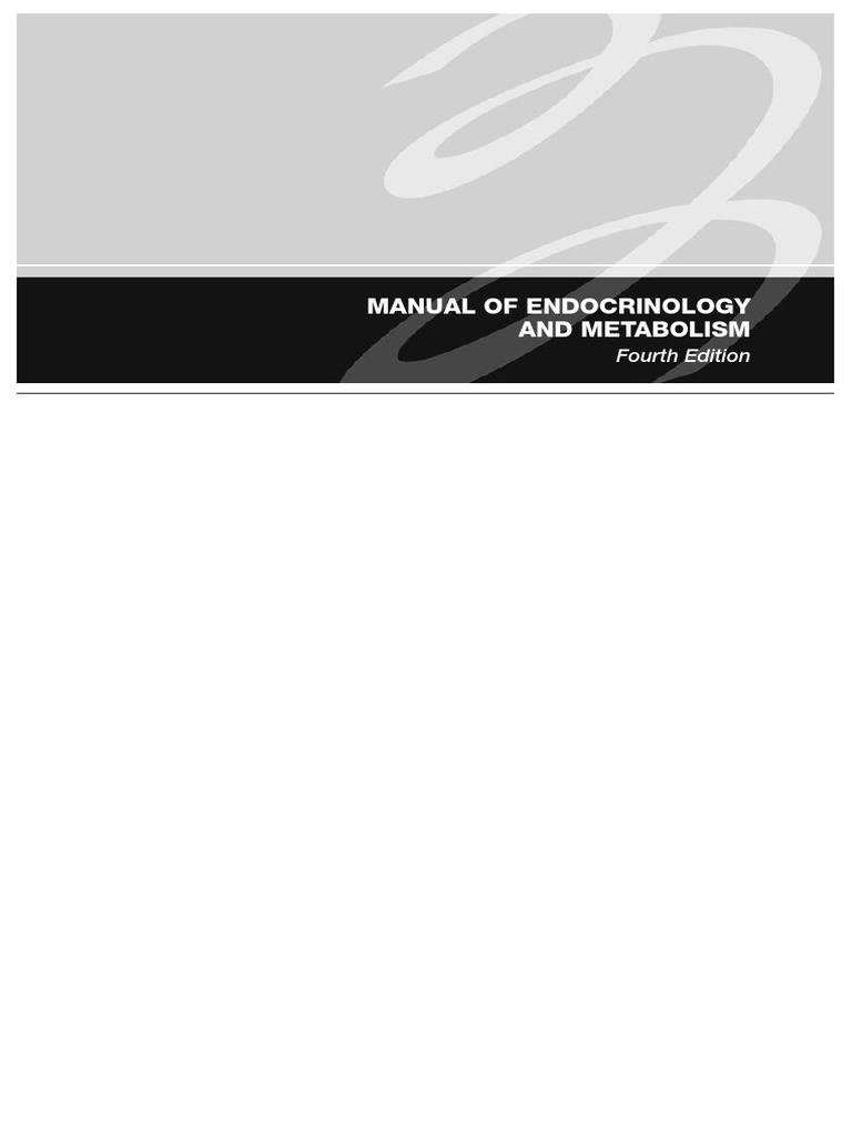 Norman Lavin-Manual of Endocrinology and Metabolism | PDF ...