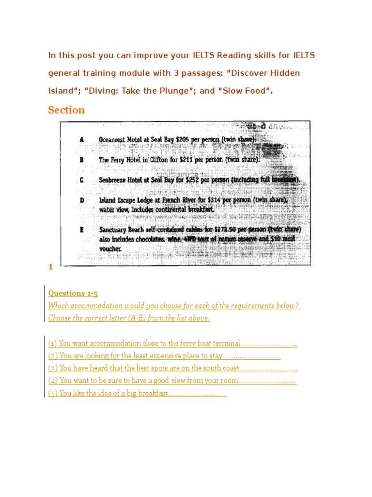 Reading 4 | PDF | Scuba Diving | Underwater Sports