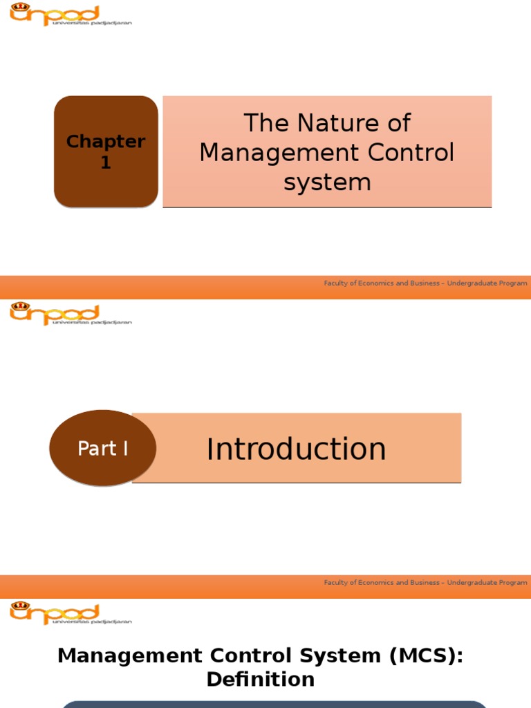 Chapter 1 - The Nature of MCS | PDF | Career & Growth | Business