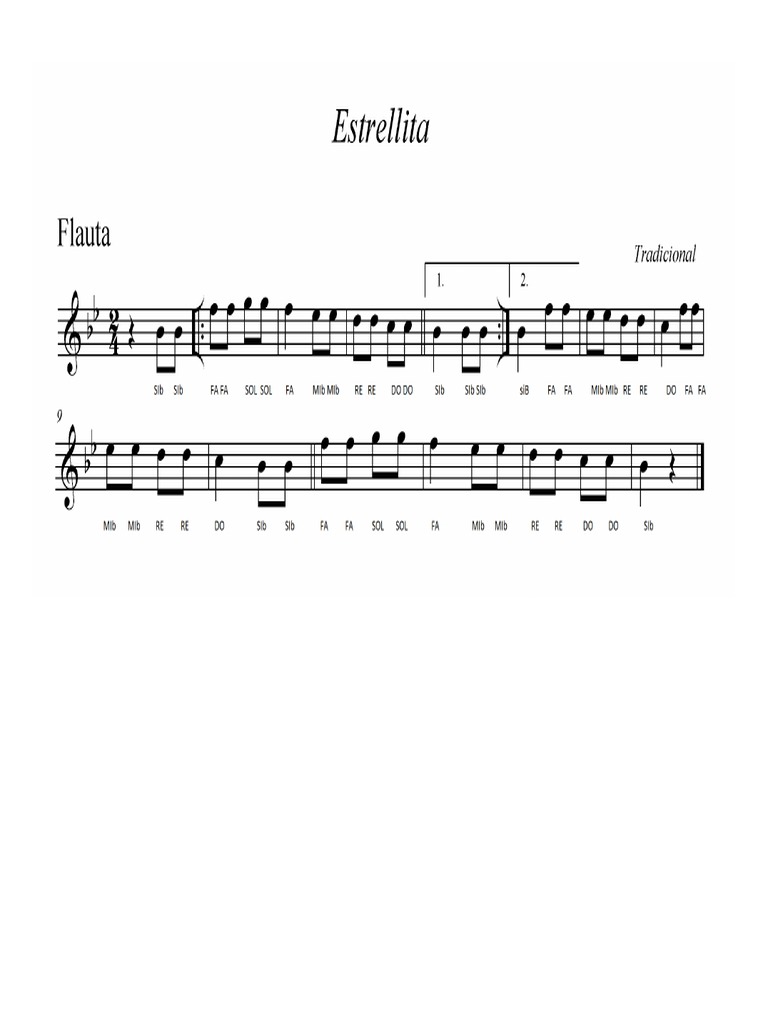 Estrellita Flauta | PDF