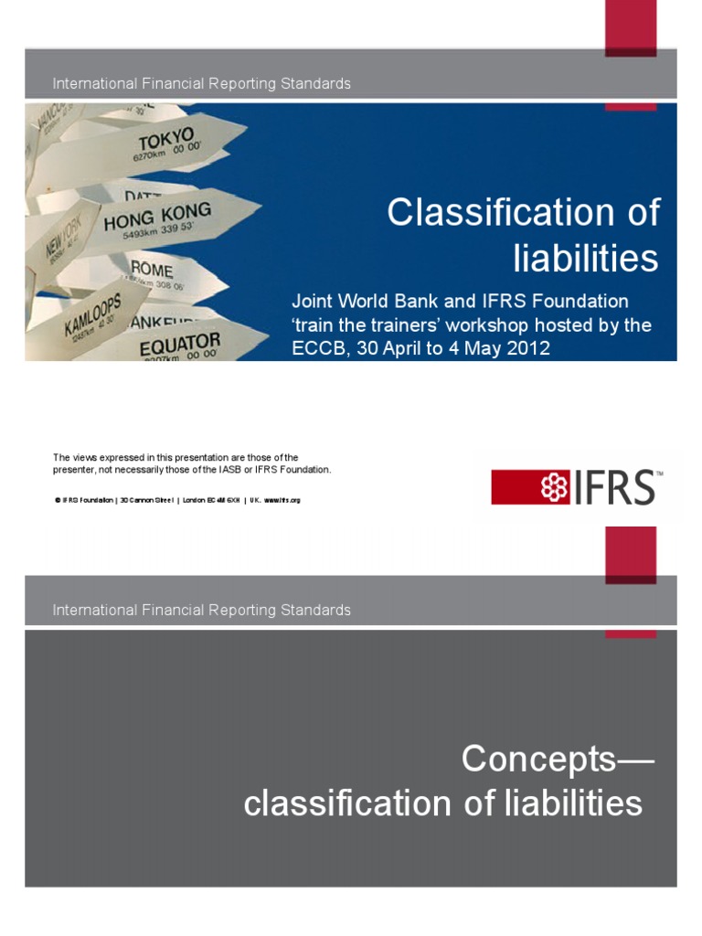 Classification of Liabilities | PDF | International Financial Reporting ...