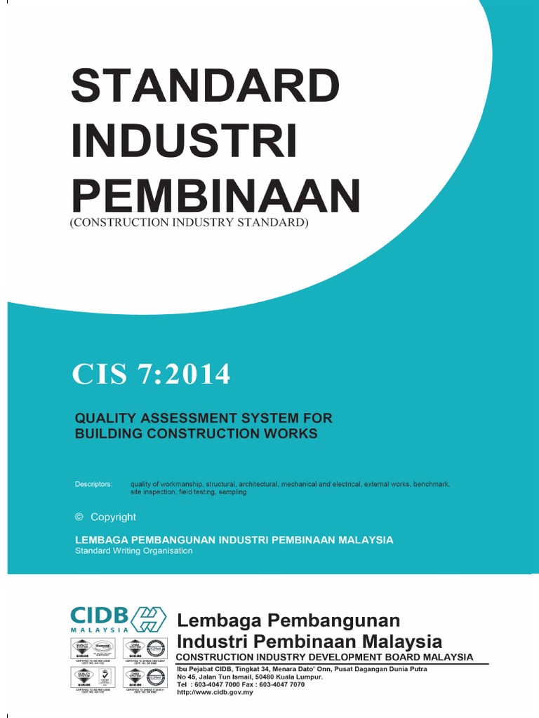 QLASSIC CIDB 2014.pdf | Precast Concrete | Quality Assurance