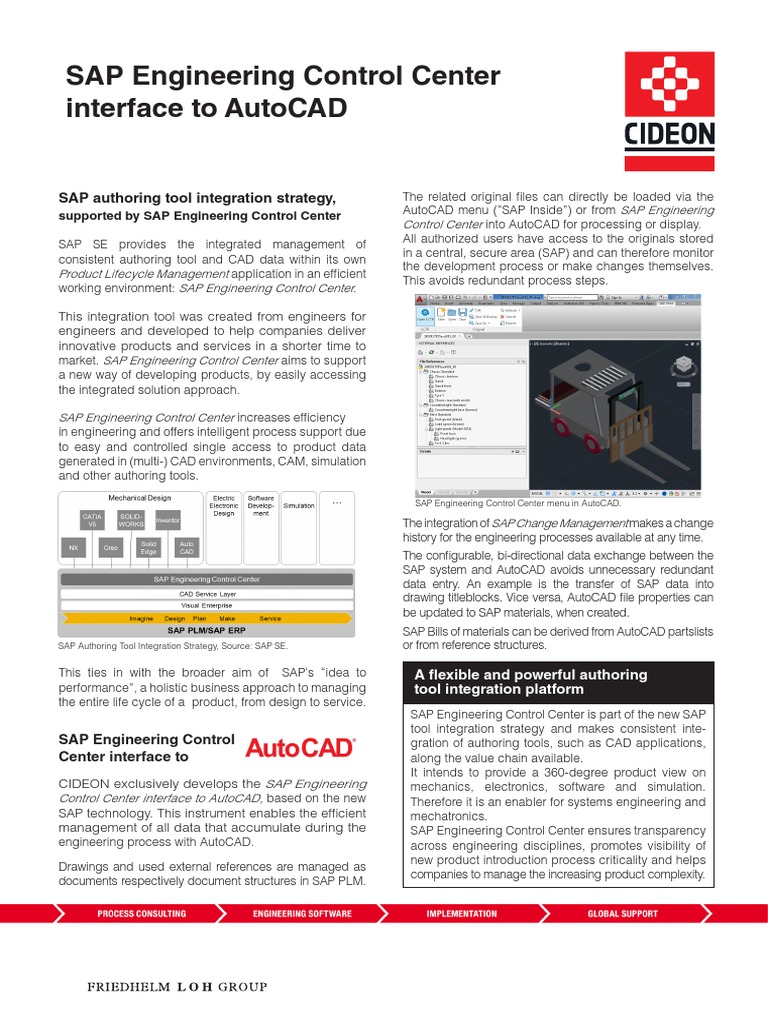 SAP Engineering Control Center Interface To AutoCAD - EN | PDF ...