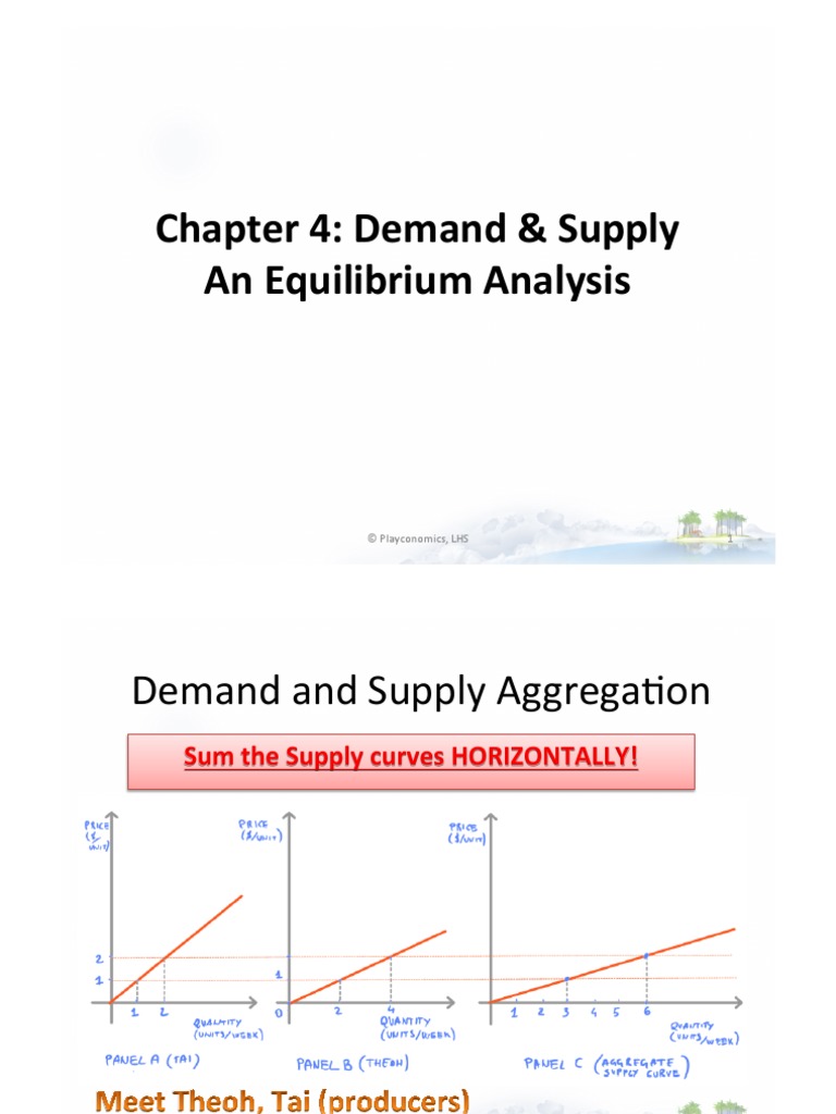 Chapter 4: Demand & Supply An Equilibrium Analysis | PDF | Economic Surplus | Economic Equilibrium