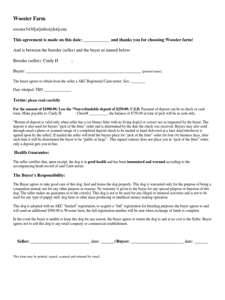 Wooster Farm | PDF | Cheque | Dogs