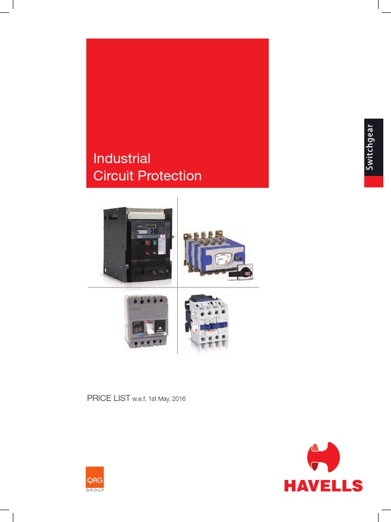 Havells IP-Price-List-1st-May-2016 PDF | PDF | Fuse (Electrical) | Switch