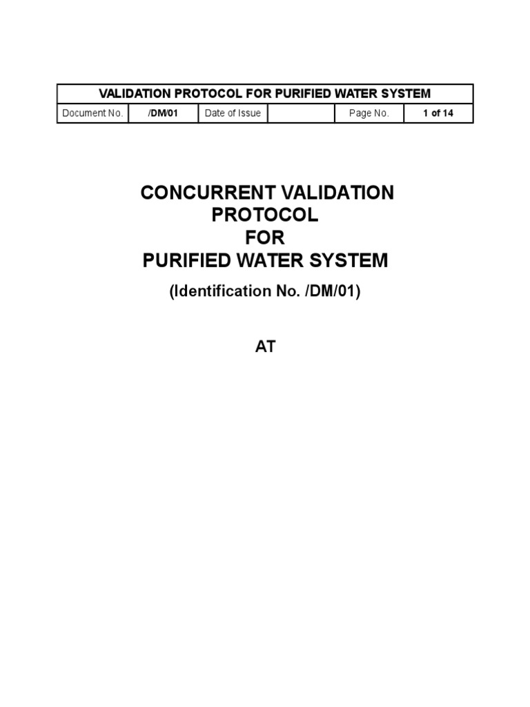 Validation of a Purified Water System: A Comprehensive Three-Phase ...