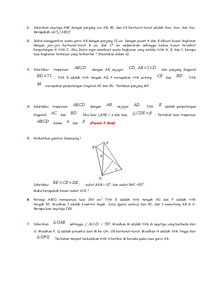 Soal Geometri | PDF