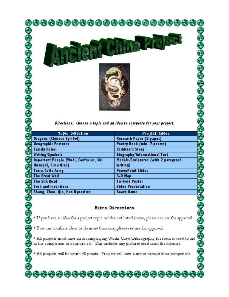 The Ancient China Project Revised | PDF
