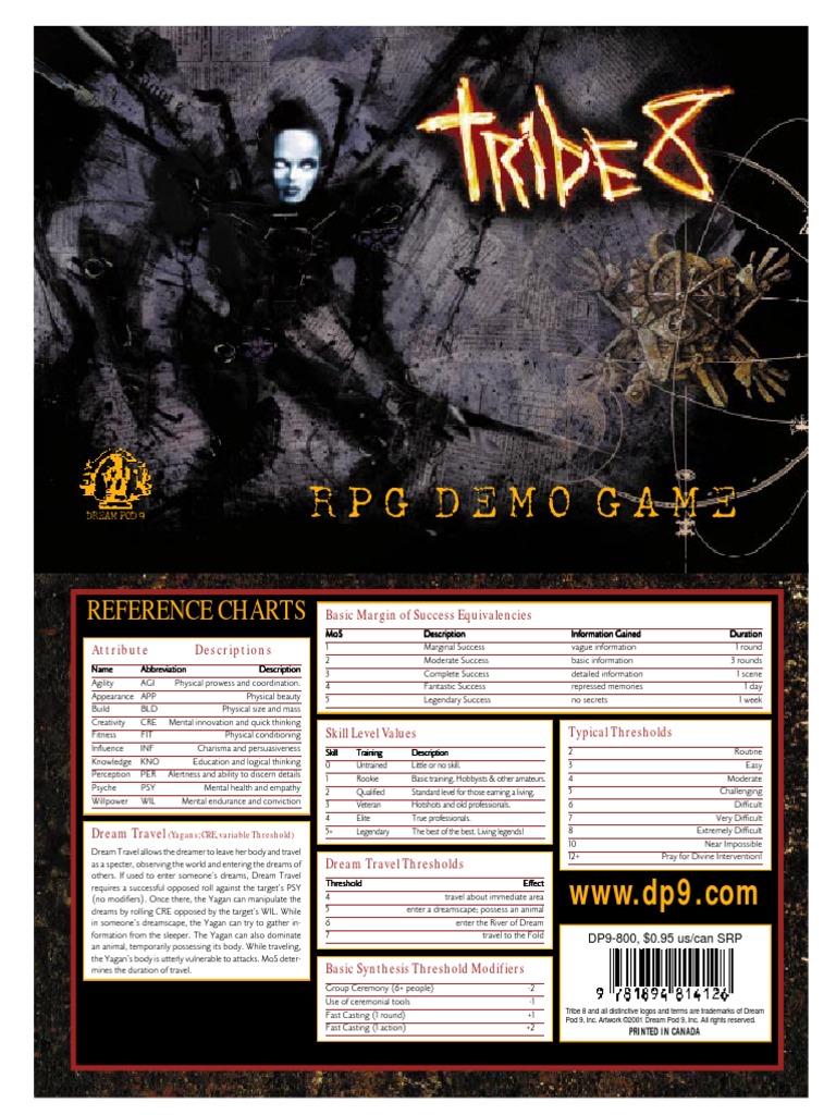 Tribe 8 Demo PDF | PDF | Dice | Dream