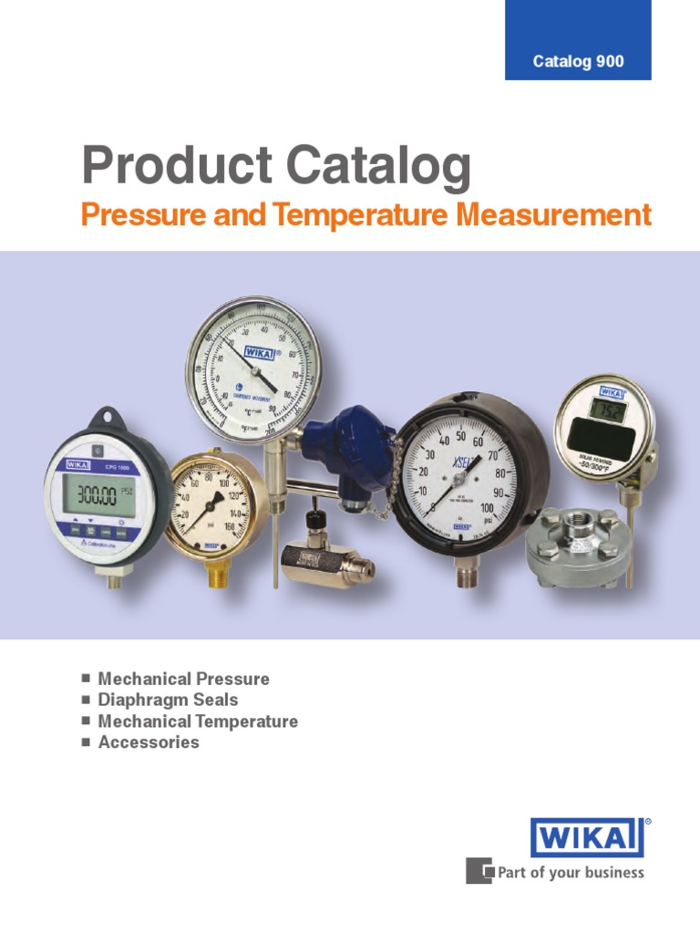WIKA Product Catalog - Pressure and Temperature Measurement | PDF ...