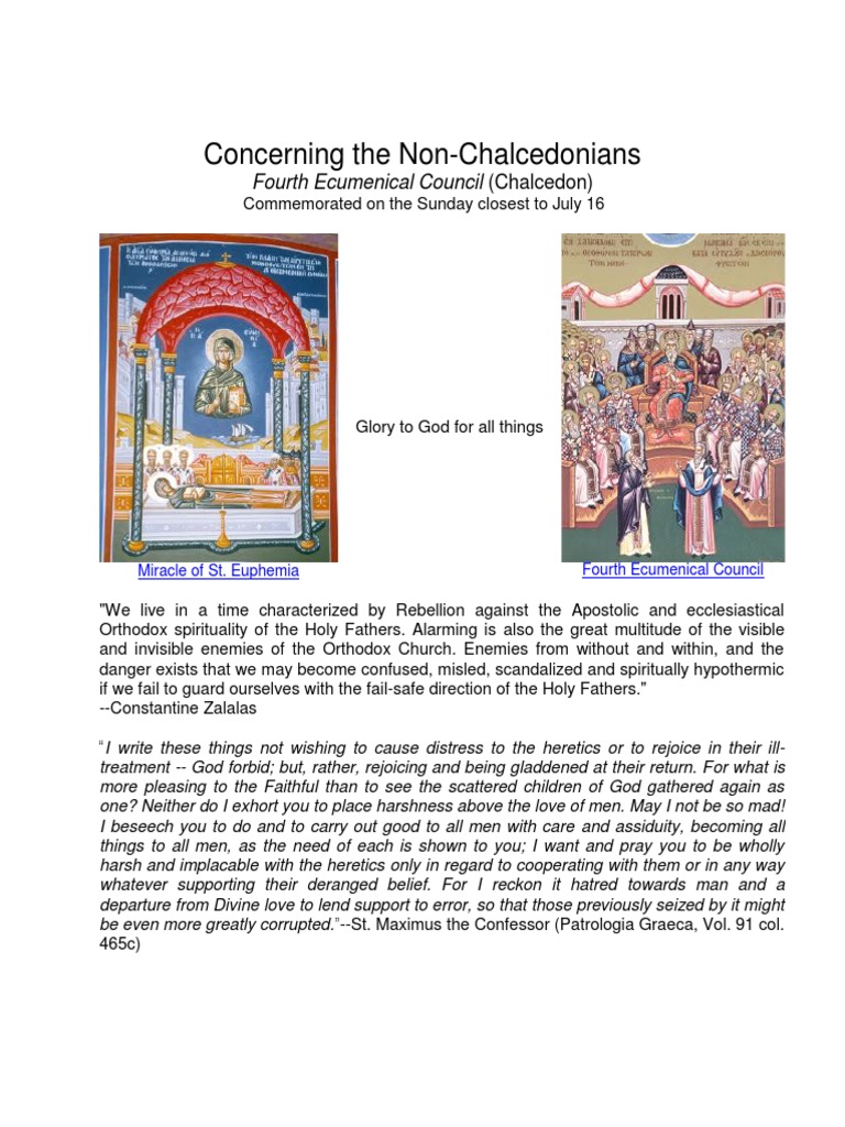Anti Chalcedonians PDF | PDF | Council Of Chalcedon | Coptic Orthodox ...