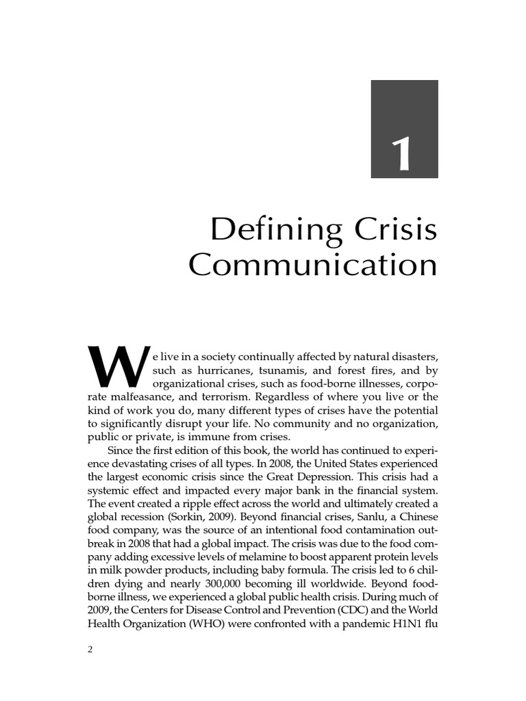Defining Crisis Communication Essentials | PDF | Oil Spill | Risk