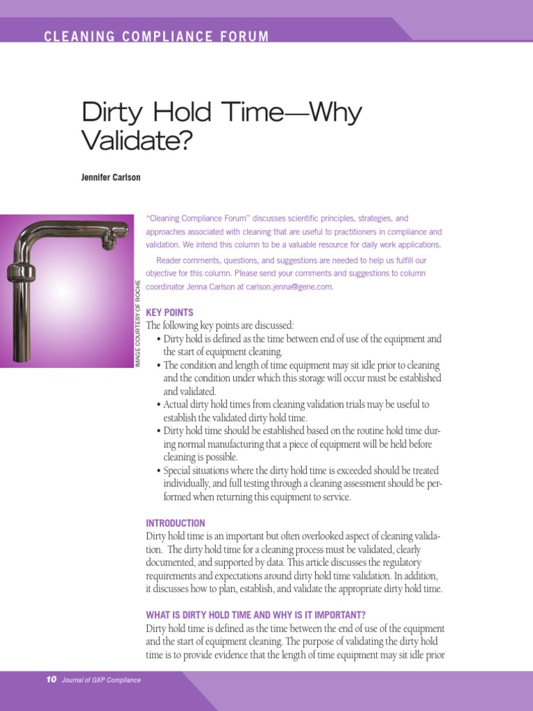 Validating Dirty Hold Times: Why It Matters for Cleaning Compliance ...