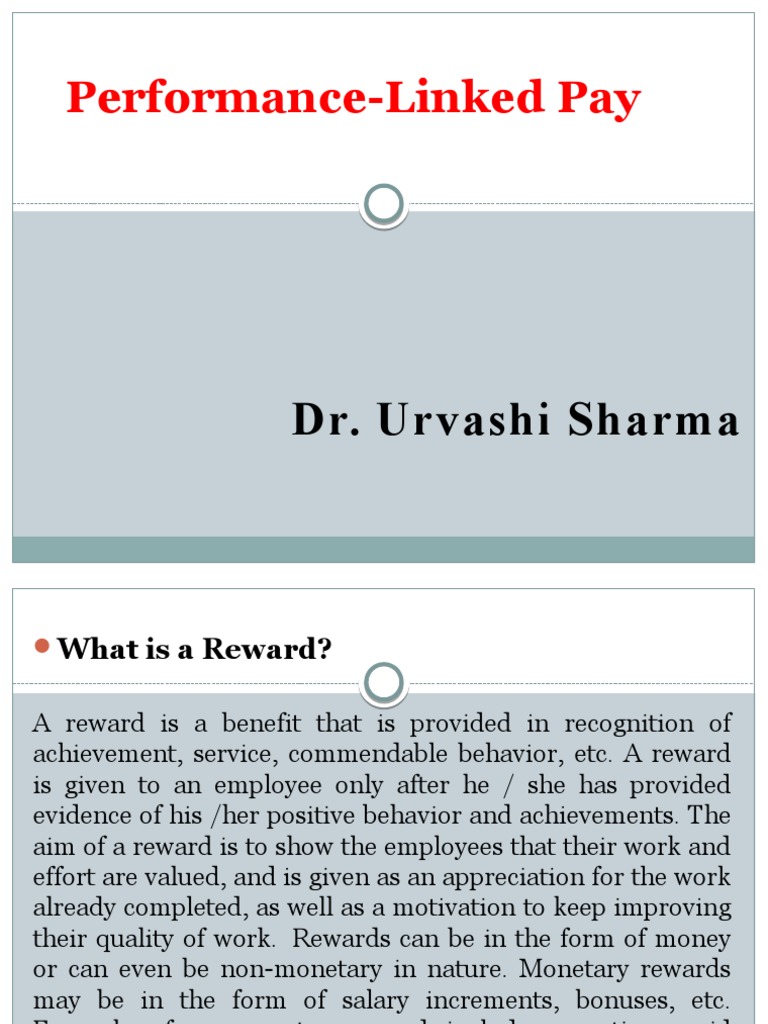 Performance Linked Incentive Plans | PDF | Incentive | Employee Benefits