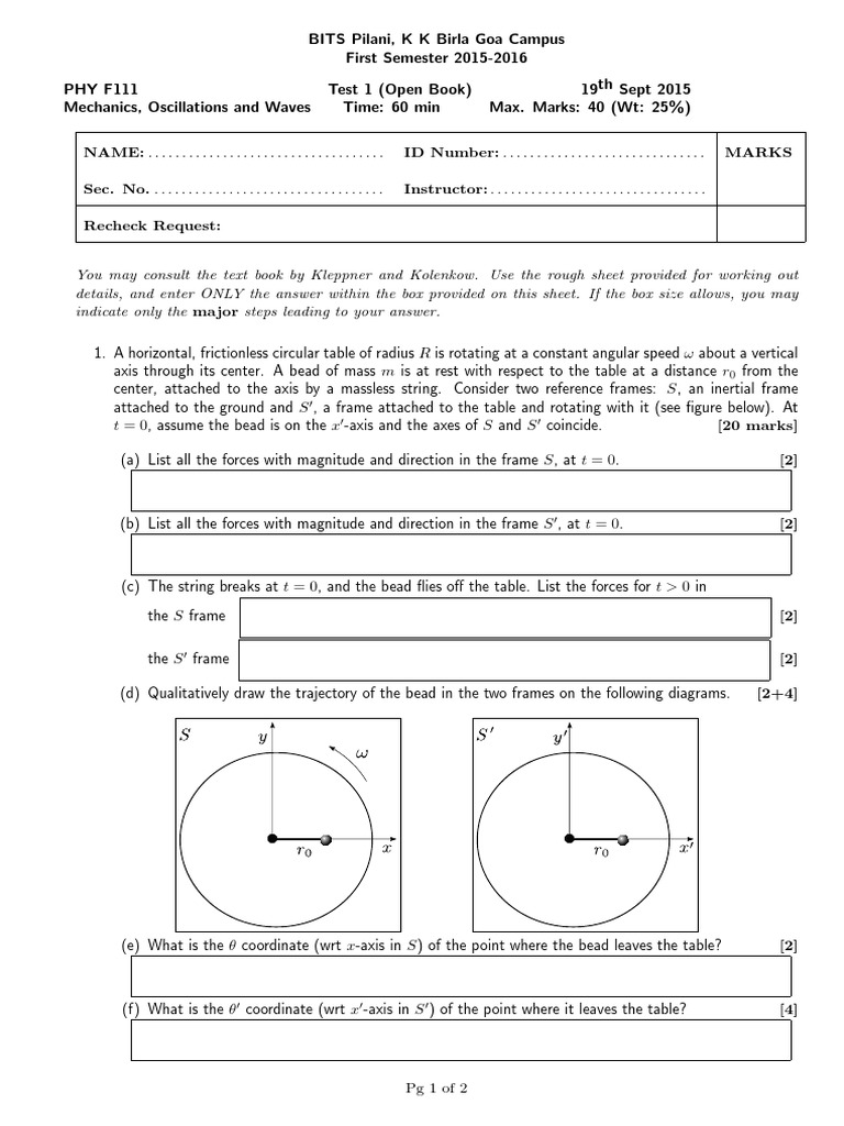 Mechanics, Oscillations and Waves | PDF | Physics | Mechanics