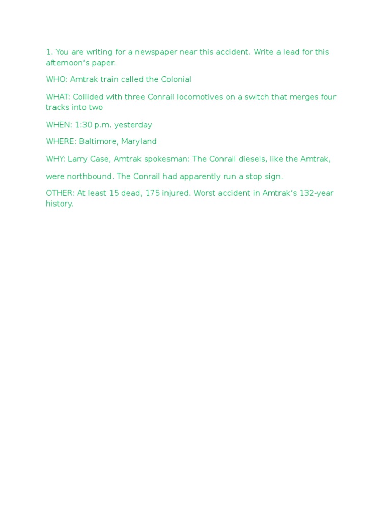 Lead Worksheet | PDF