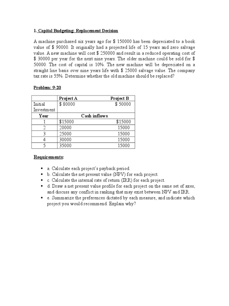 Capital Budgeting Maths | PDF | Capital Budgeting | Net Present Value