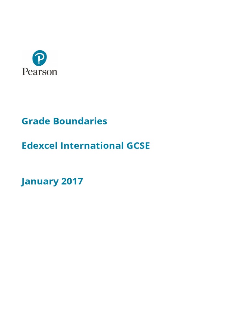 International Gcse Grade Boundaries 1701 | PDF | Educational Assessment ...