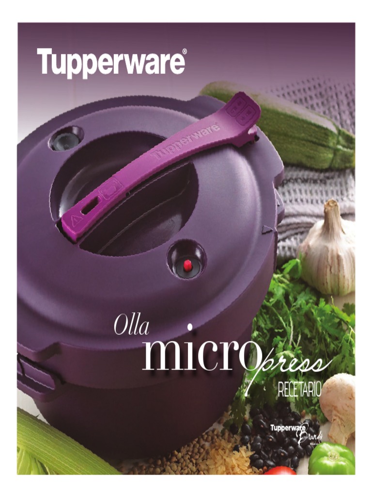Recetario Olla Micropress Tupperware | PDF | Cocina occidental | Comida ...