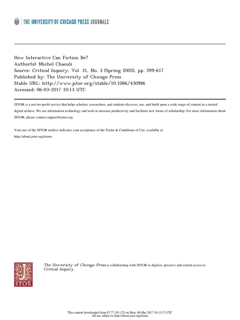 Exploring Interactive Fiction's Appeal | PDF | Hypertext | Science
