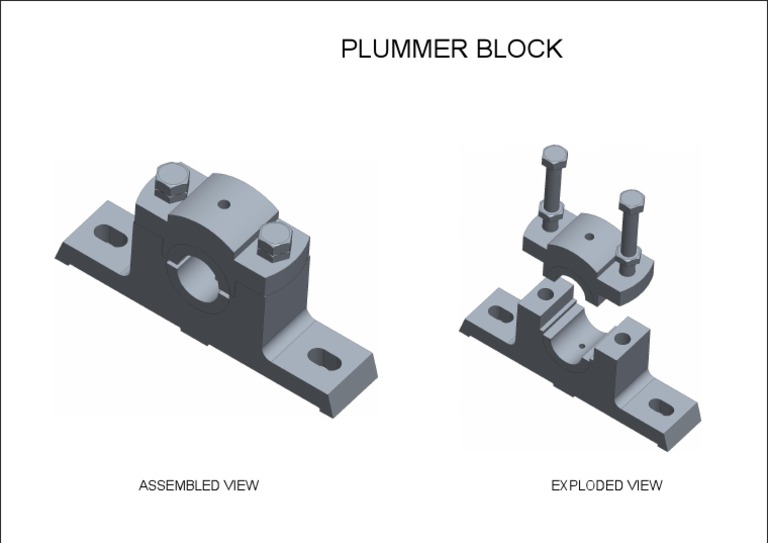 Plummer Block: Assembled View Exploded View | PDF