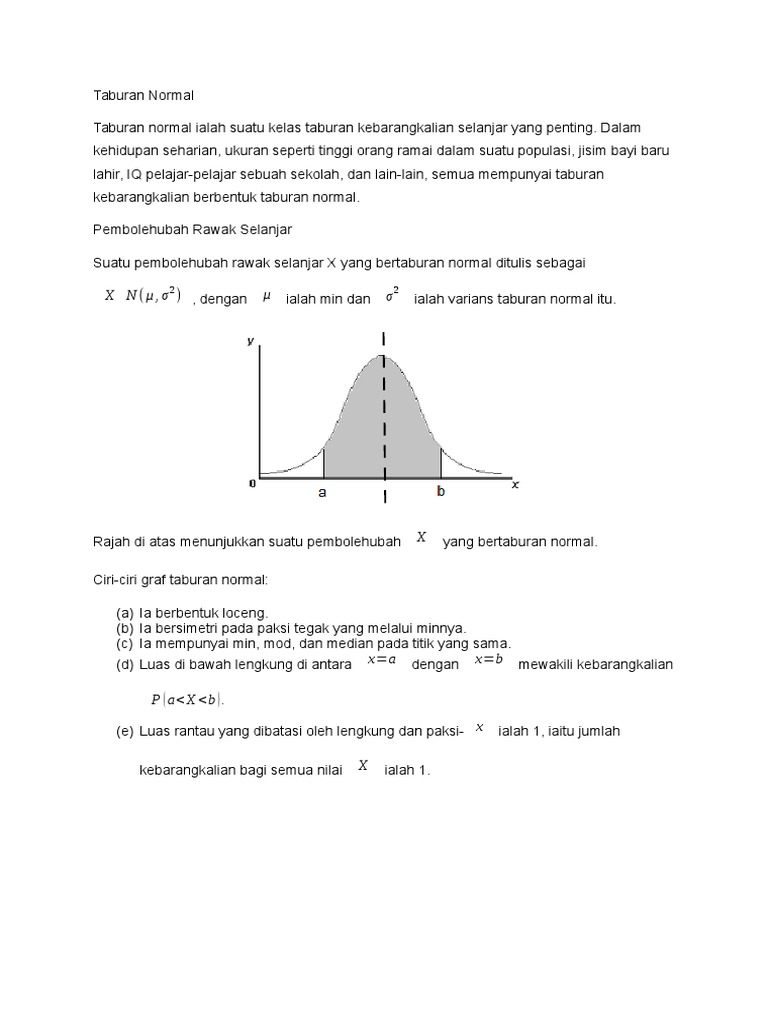 Taburan Normal | PDF