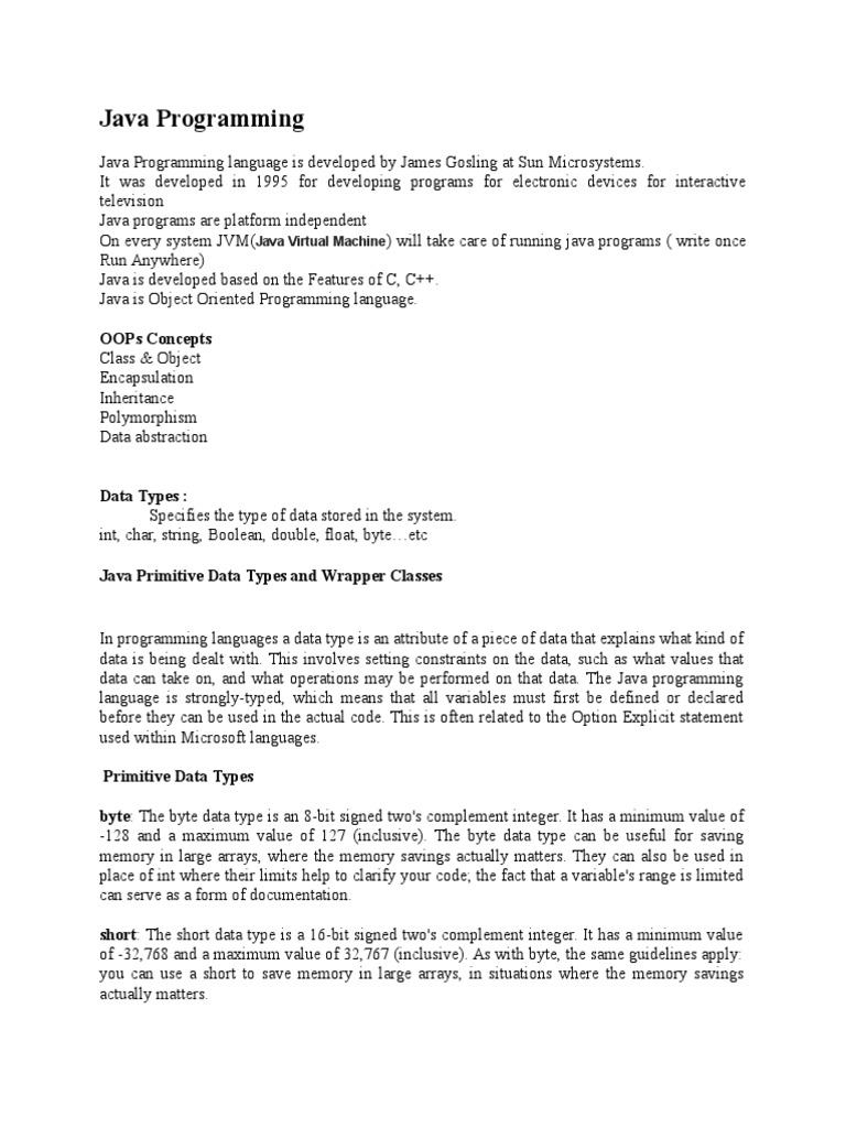 Core Java Programming | PDF | Inheritance (Object Oriented Programming ...