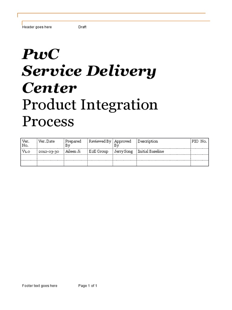 SDC PRC Product Integration Process | PDF