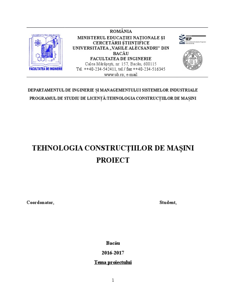Tcm-Proiect Final | PDF