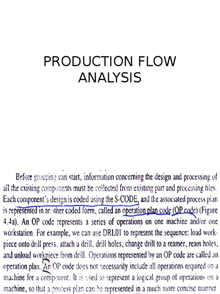 UNIT I 1.9 Production Flow Analysis | PDF