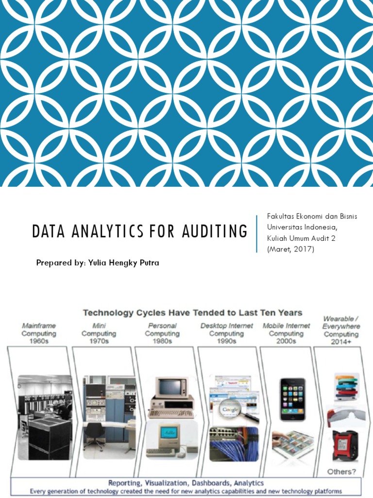 Data Analytics For Auditing | PDF | Data Analysis | Analytics
