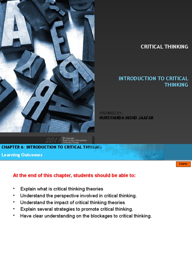 Chapter 1 | PDF | Critical Thinking | Argument