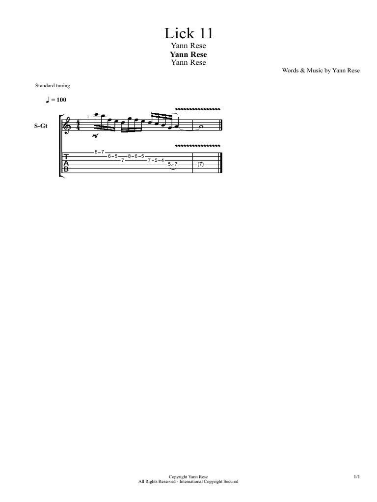 Lick 11: Yann Rese Yann Rese Yann Rese | PDF