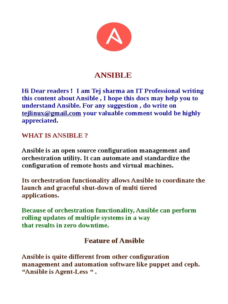Learn Ansible: An Introduction to Configuration Management and ...