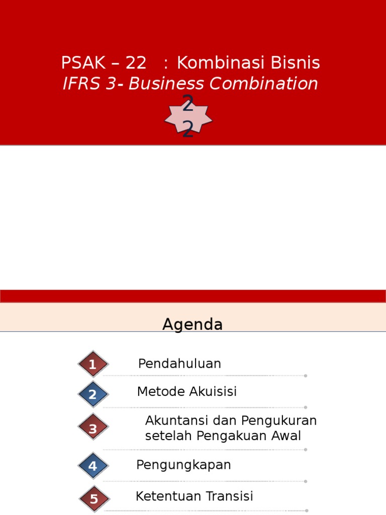 PSAK 22 Kombinasi Bisnis IFRS 3 16022015 | PDF
