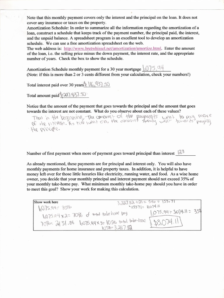 Math Project0001 | PDF | Mortgage Loan | Interest