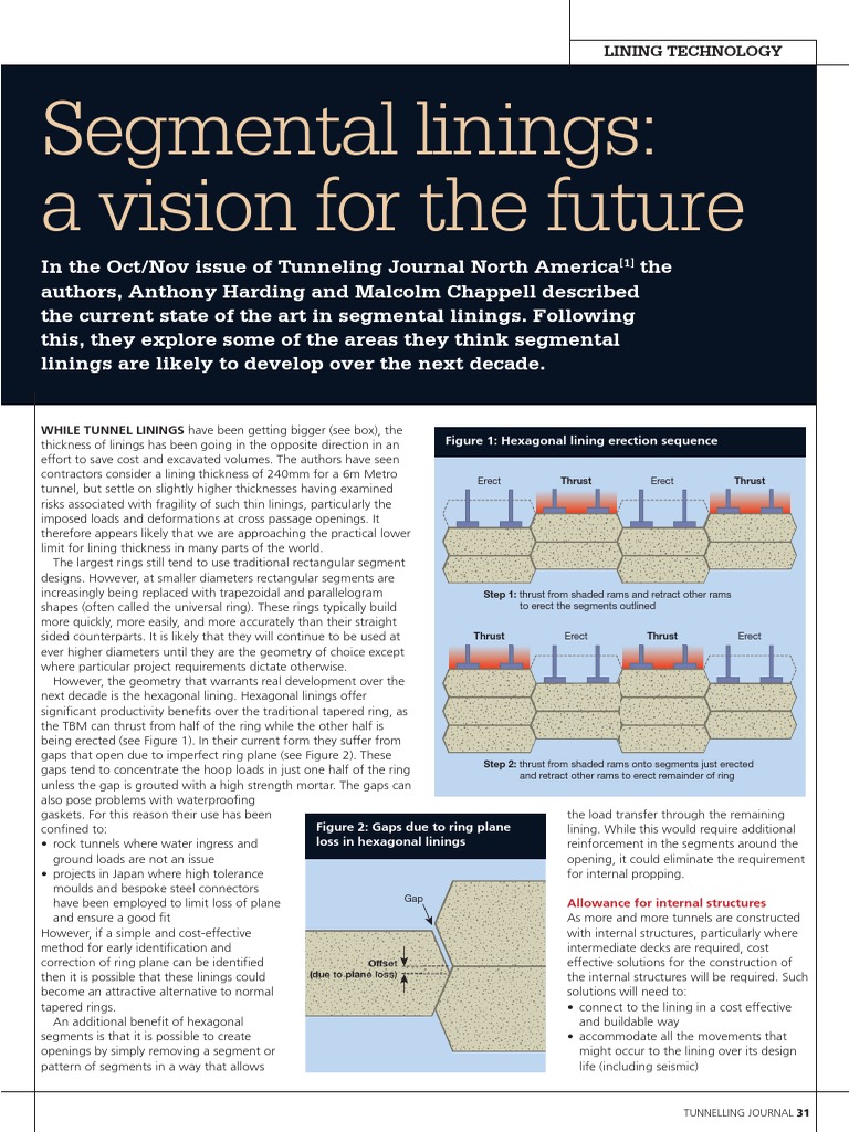 2015 - Segmental Linings A Vision For The Future | PDF | Automation ...