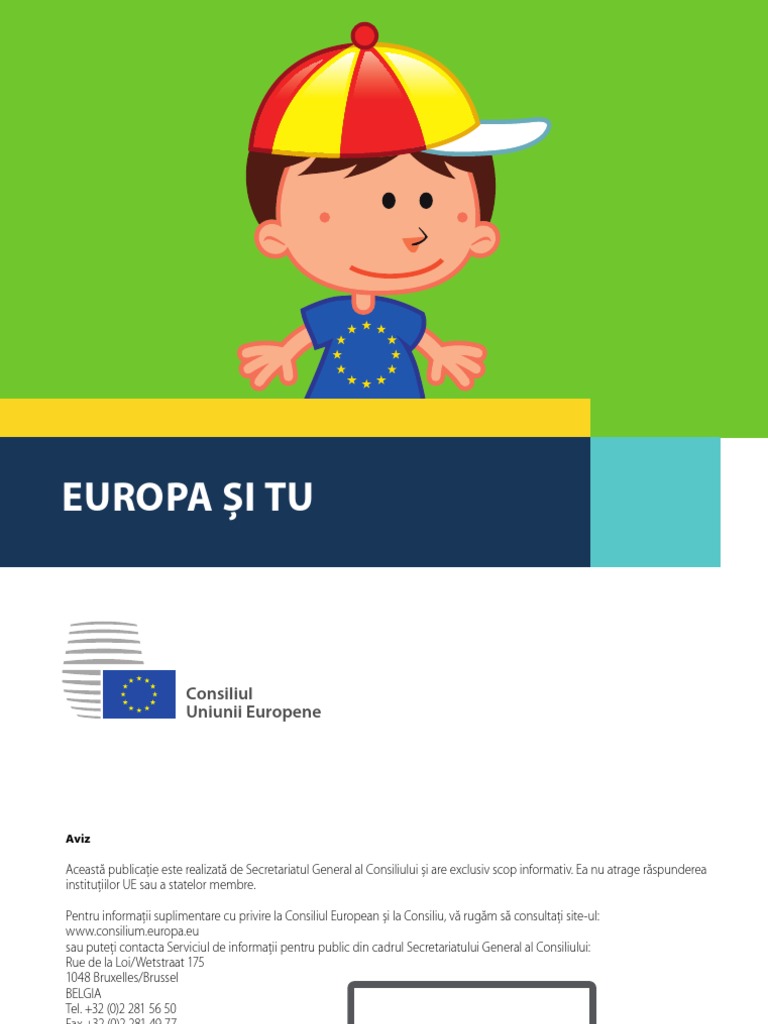 Europa Și Tu: Uniunii Europene Consiliul | PDF